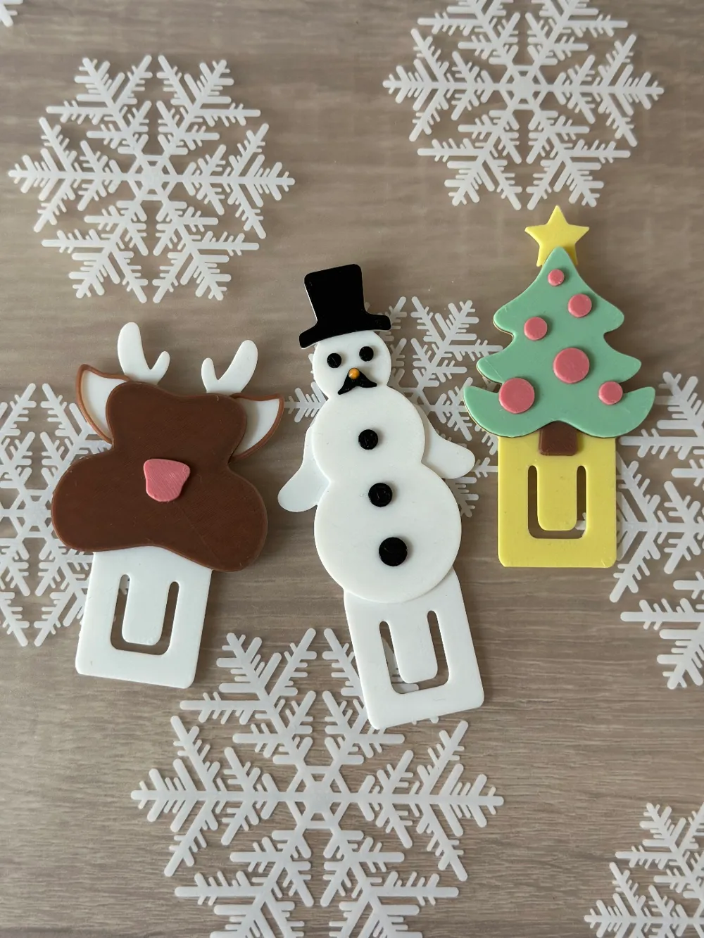 Christmas Sir Snowman Bookmark and Paperclip by Neopyx3D - MakerWorld