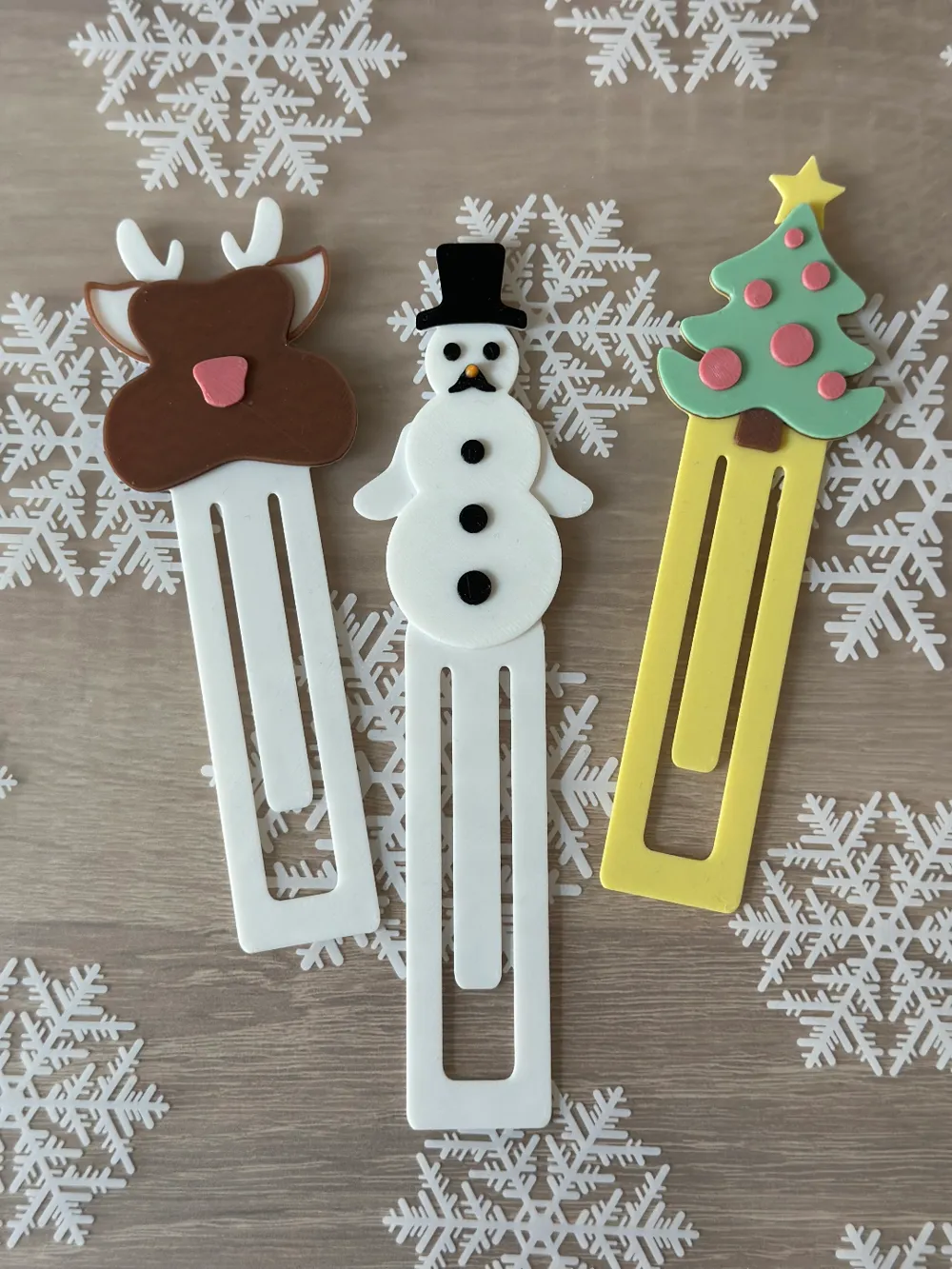 Christmas Sir Snowman Bookmark and Paperclip by Neopyx3D - MakerWorld