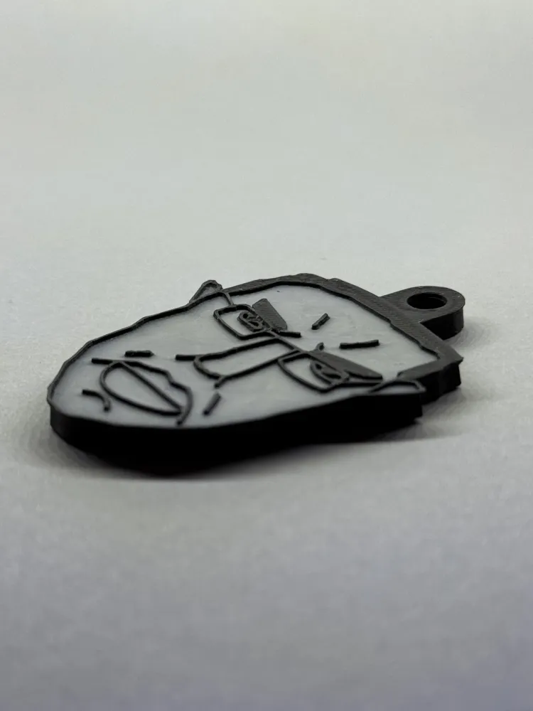 Chud Meme Keychain - Free 3D Print Model - MakerWorld