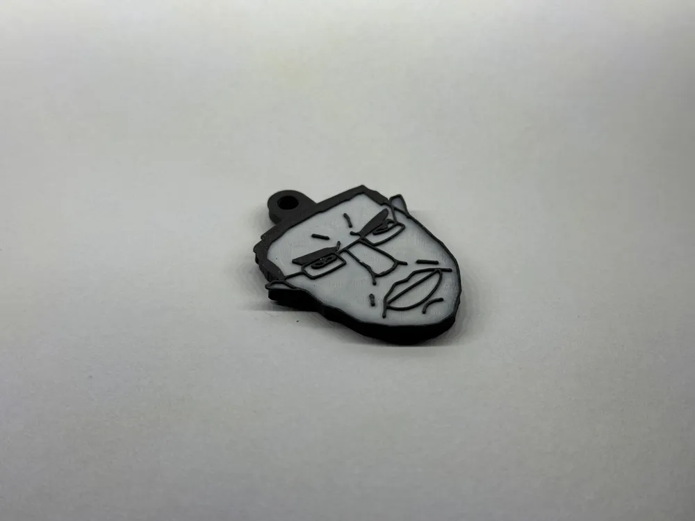 Chud Meme Keychain - Free 3D Print Model - MakerWorld