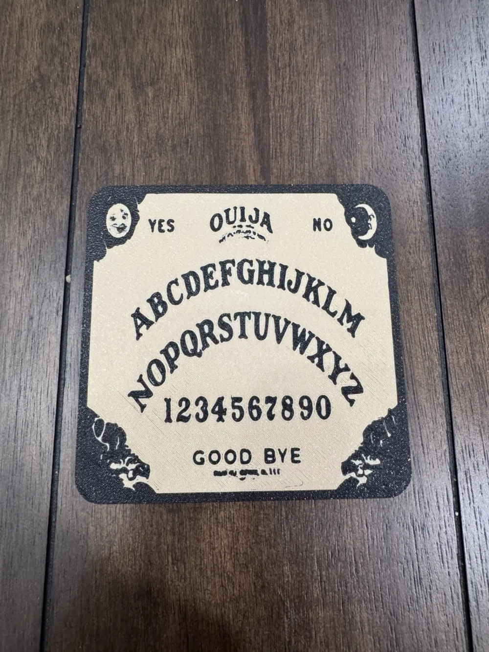Phasmophobia Ouija Board Coaster - Free 3D Print Model - MakerWorld