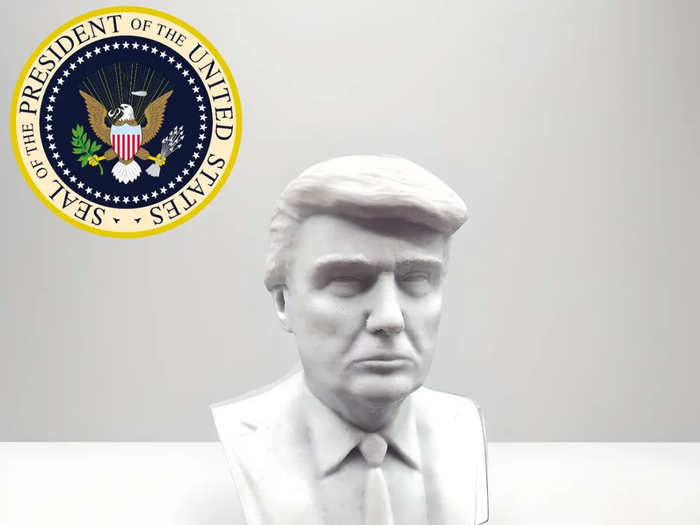 President Donald Trump Bust by Drift's Tech MakerWorld: Download Free ...