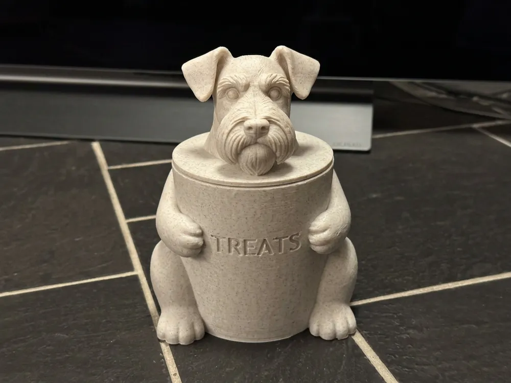 Schnauzer Dog Storage Jar - Free 3D Print Model - MakerWorld