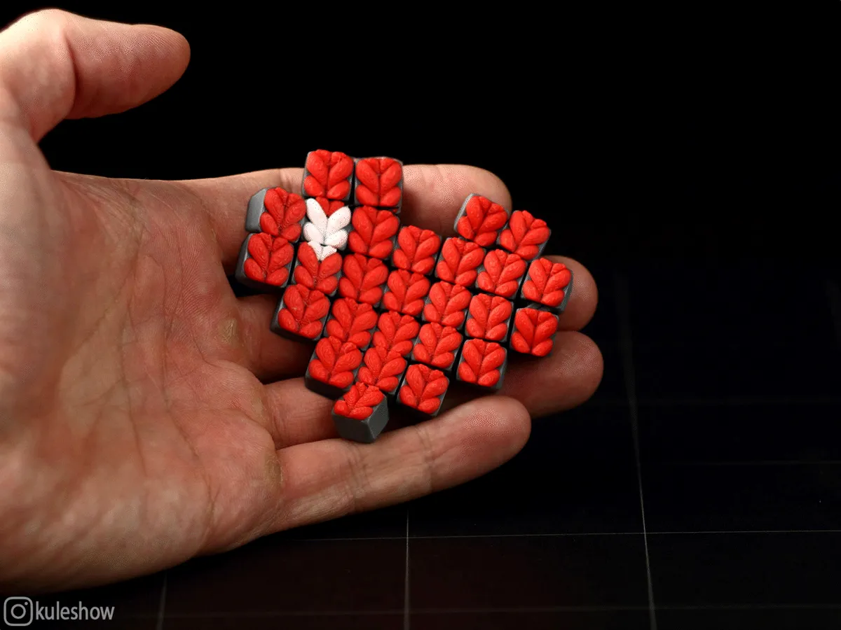 Knitted Flexible Pixel Heart - Free 3D Print Model - MakerWorld