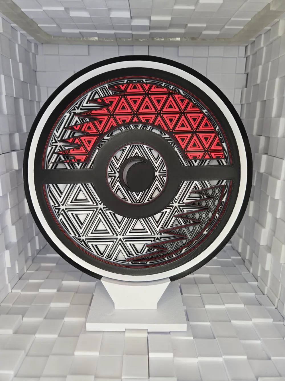 Pokemon - Pokeball Icon Mosaic - Free 3D Print Model - MakerWorld