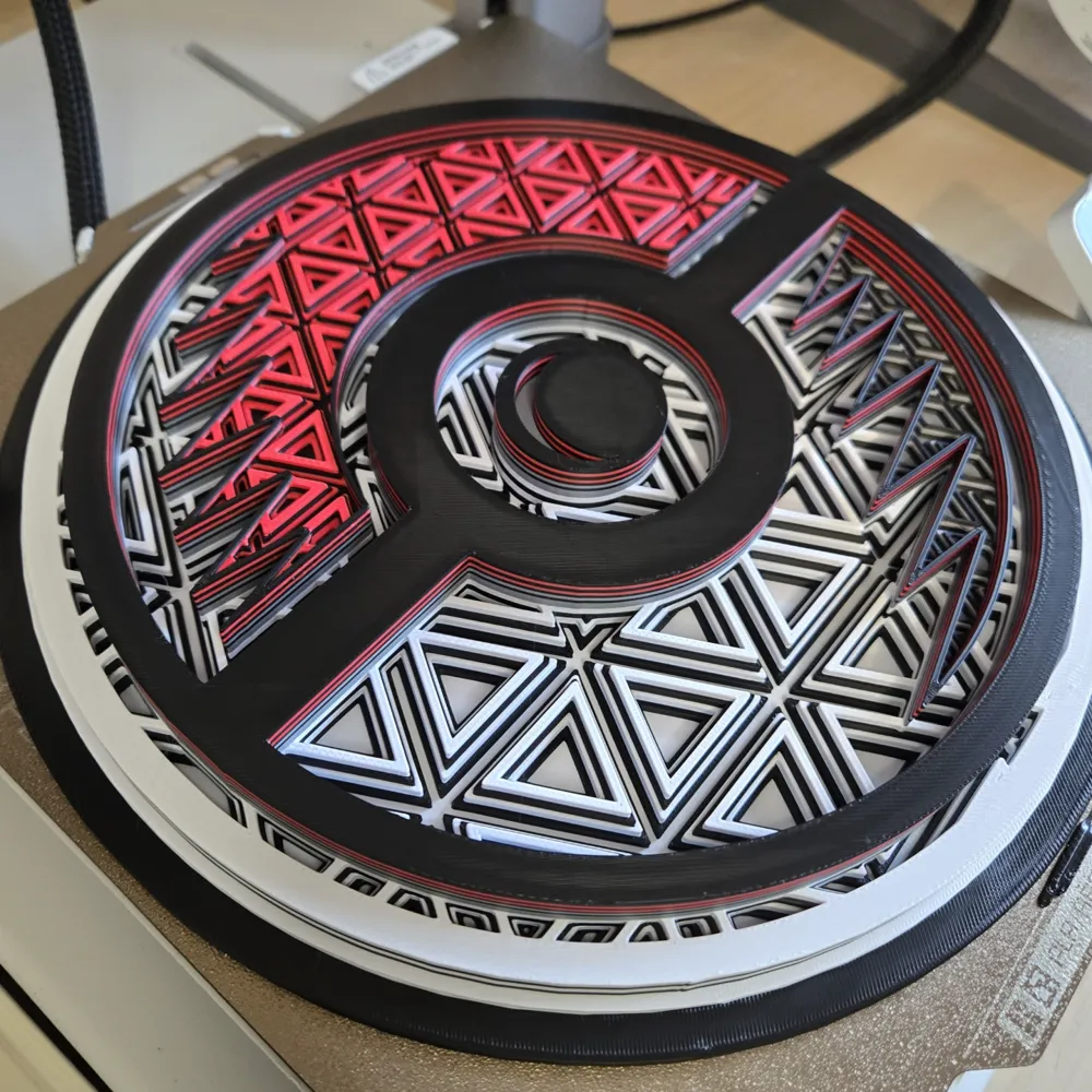 Pokemon - Pokeball Icon Mosaic - Free 3D Print Model - MakerWorld