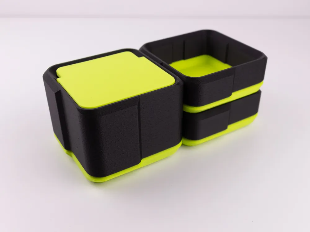 Modular Magnetic Bin with Swing Lid - Free 3D Print Model - MakerWorld