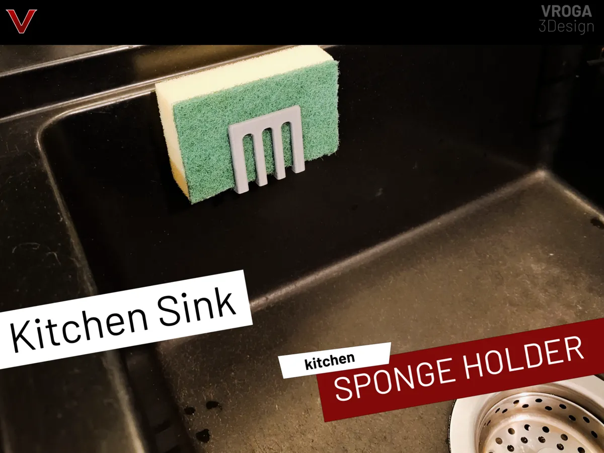 Kitchen sponge sink holder - Free 3D Print Model - MakerWorld