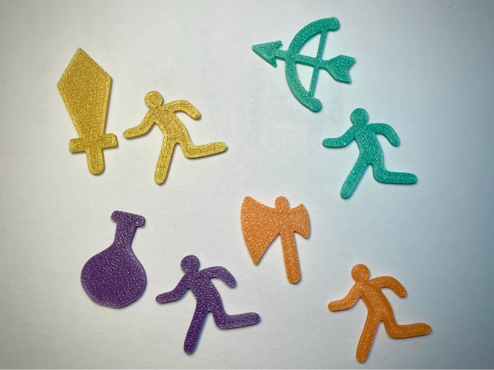 Magic Maze weapon and exit tokens by MattasaurusJax MakerWorld ...