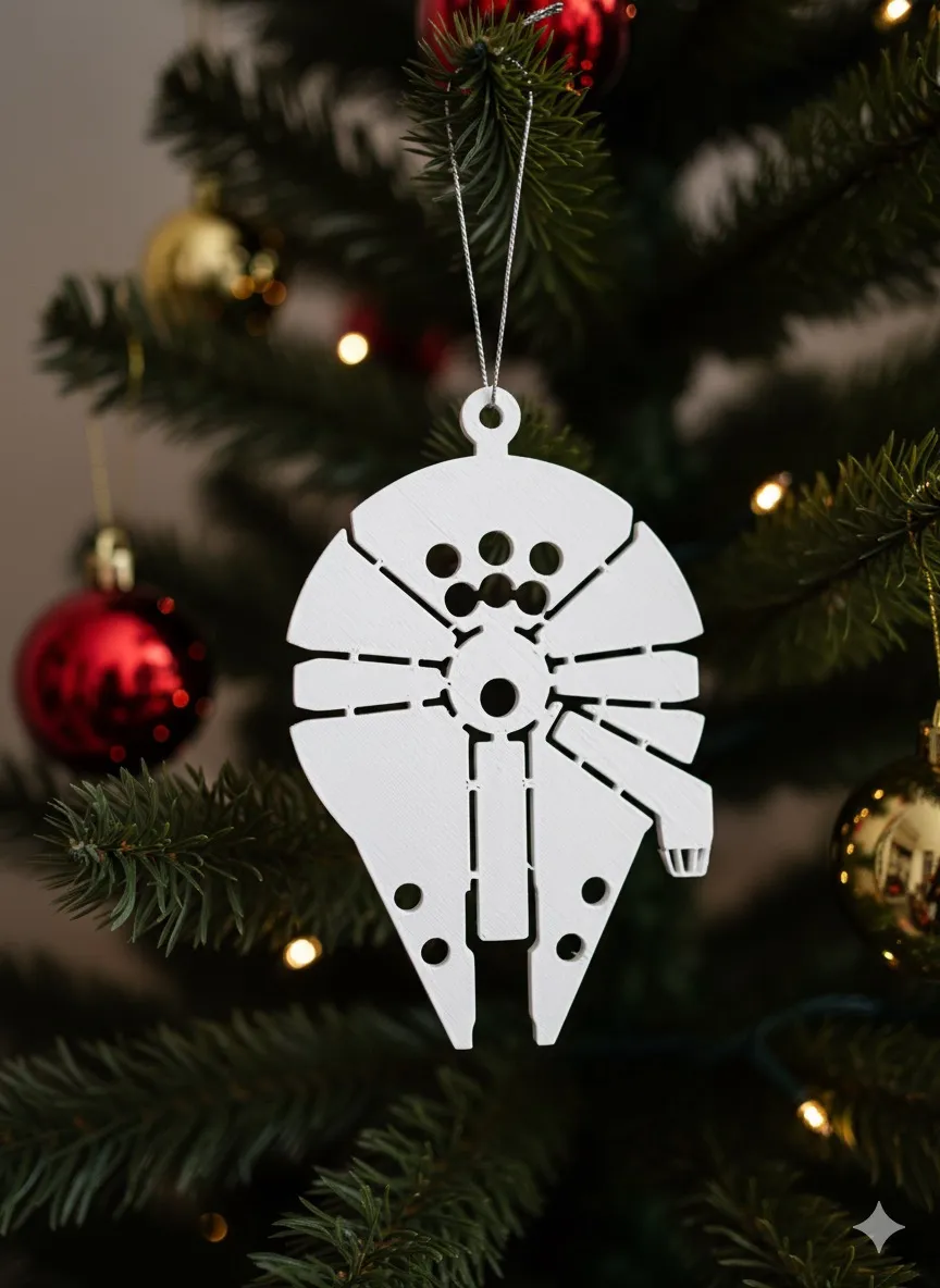 Millennium Falcon Christmas ornament by cap_skywalker MakerWorld ...
