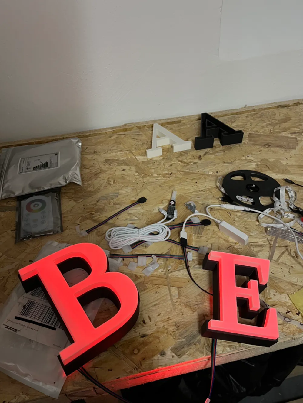 Letters for LED sign by amore MakerWorld: Download Free 3D Models