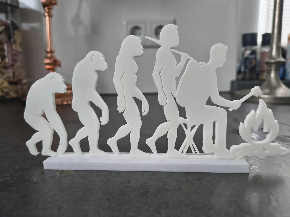Human Evolution to Camping – Male & Female - Free 3D Print Model ...