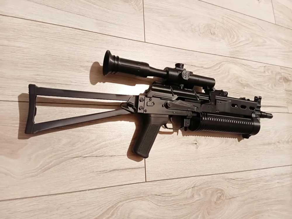 PP-19 Bizon 9mm SMG based on AKS-74U assault rifle - Free 3D Print ...