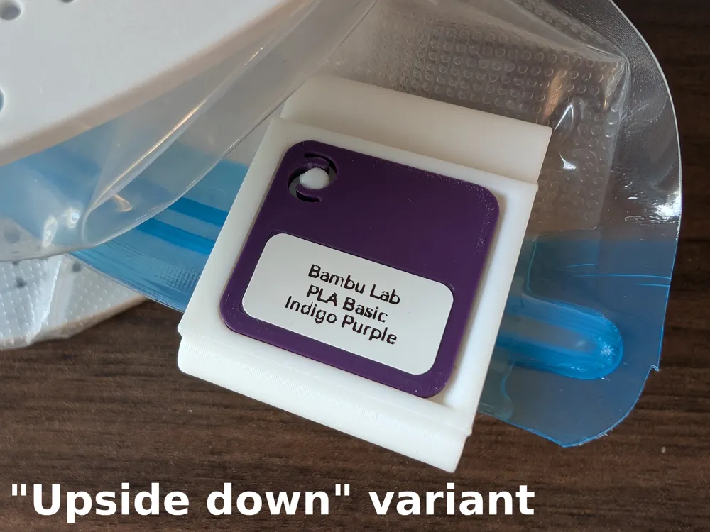 Filament Swatch Clip/Tag for Vacuum Bag Remixed by Clemens - MakerWorld