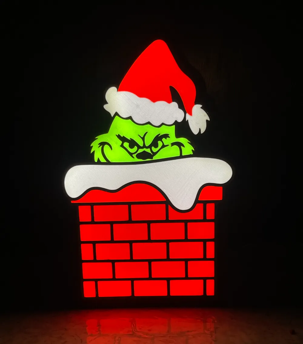 Grinch LED Light Box by Lawmat - MakerWorld