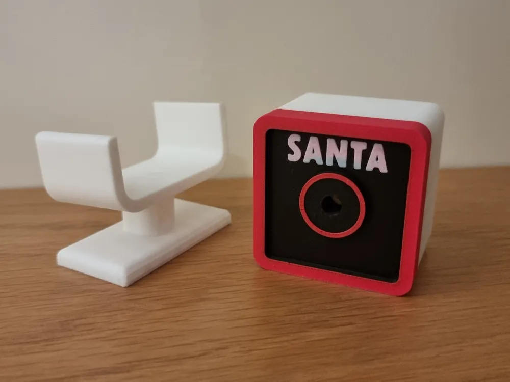 Santa Cam Cube - Naughty or Nice Santa/Elf Camera - Free 3D Print Model ...