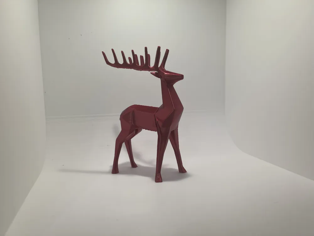 Geometric Reindeer – Christmas Decoration - Free 3D Print Model ...