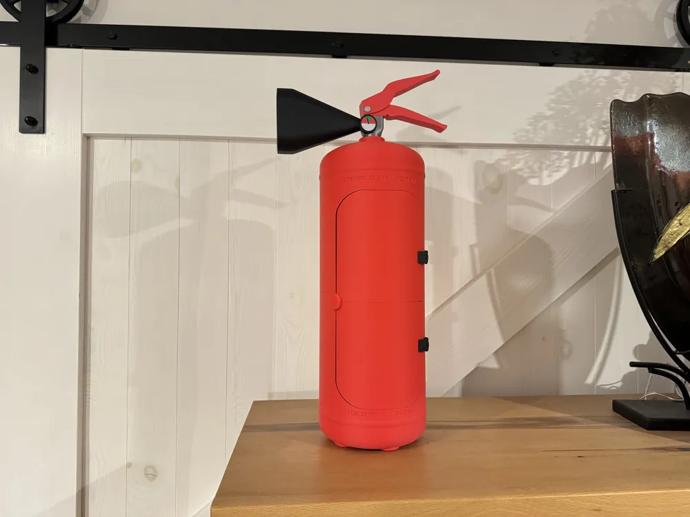 Fire Extinguisher (Alcohol Storage) - Free 3D Print Model - MakerWorld