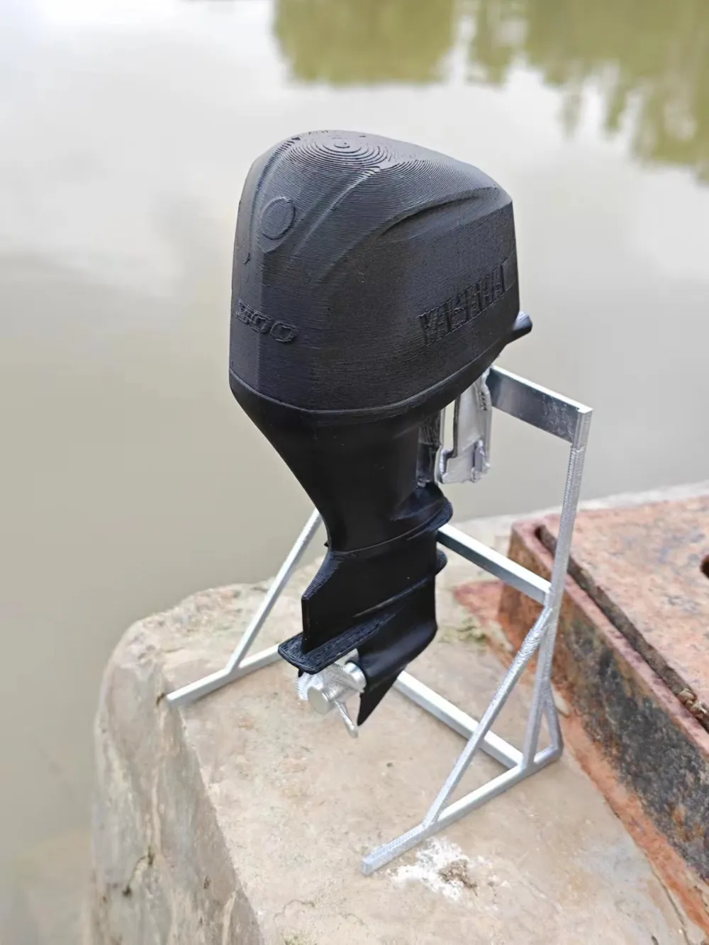 Boat model Yamaha outboard motor by Ocean courtyart - MakerWorld