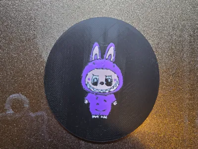 Labubu And The Monster Cute Girl Coaster by Frankie - MakerWorld