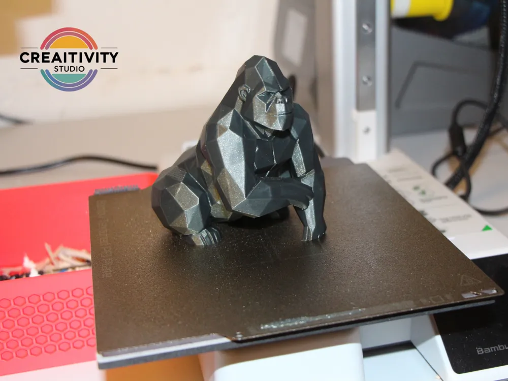 Low-Poly Gorilla "Atlas" - Free Commercial Use - Free 3D Print Model ...