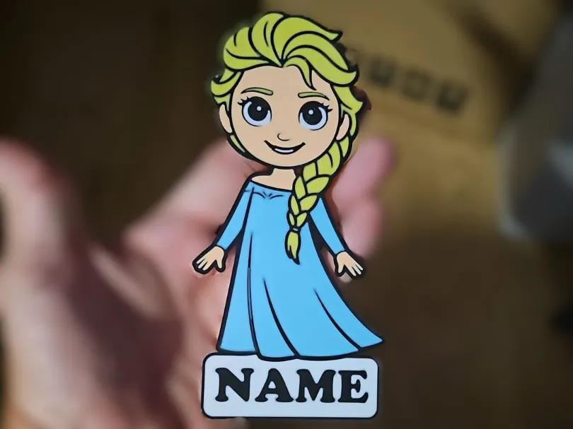 Elsa Frozen 2 - tu nombre - Modelo de impresión 3D gratuito - MakerWorld