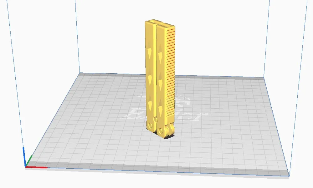 Butterfly Knife - Print in Place - Balisong - Free 3D Print Model ...