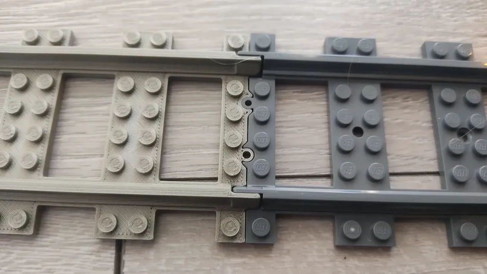 Brick train - Straight track rail by HribaDesign MakerWorld: Download ...