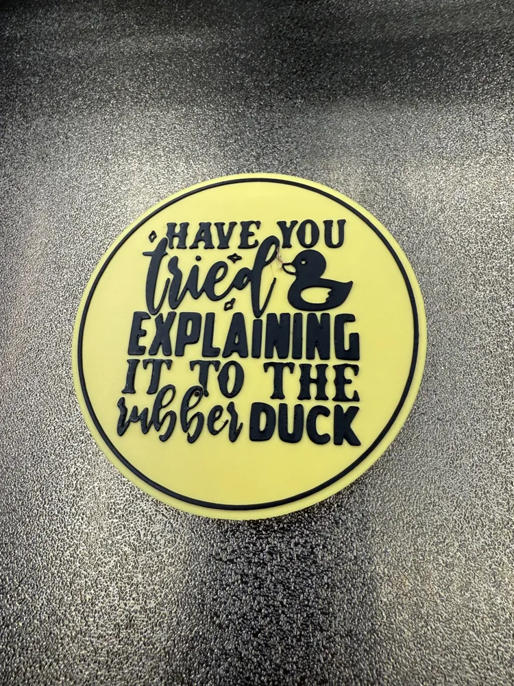 Have You Tried Explaining It To The Rubber Duck By 3dprinting4fun