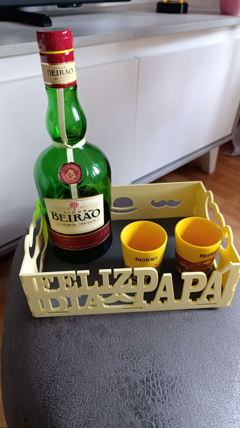 fathers´s day tray - Free 3D Print Model - MakerWorld