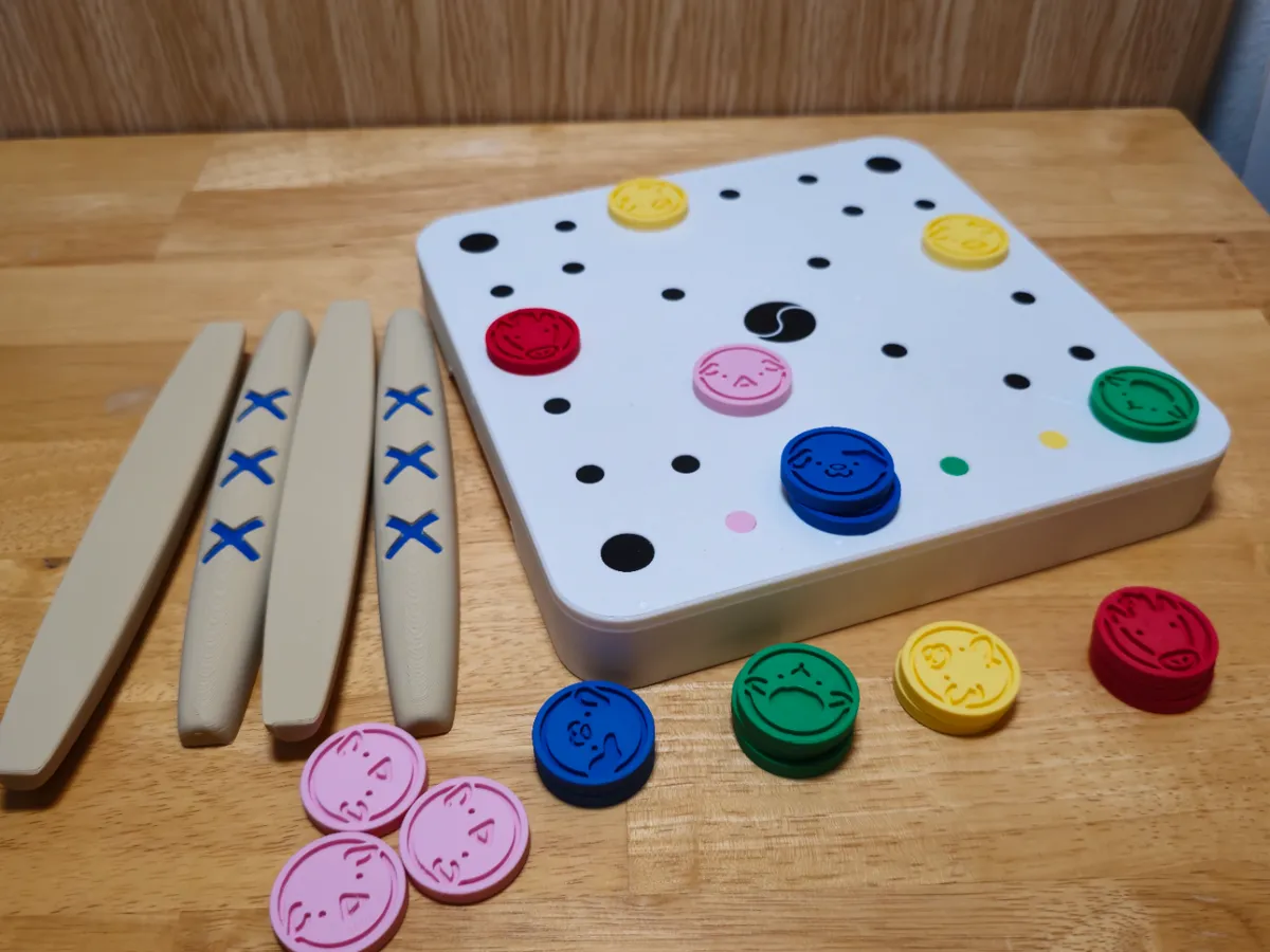 YUT NORI - Traditional Korean Board Game - Free 3D Print Model - MakerWorld