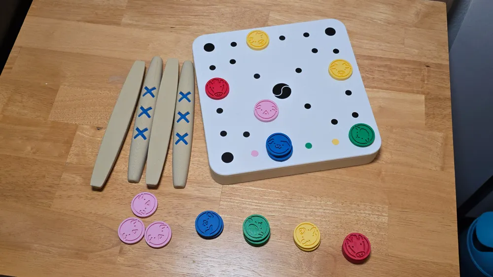 YUT NORI - Traditional Korean Board Game - Free 3D Print Model - MakerWorld