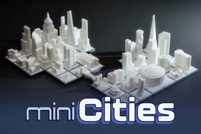miniCities - Metropolis by TomBarryMakerWorld: Download Free 3D Models