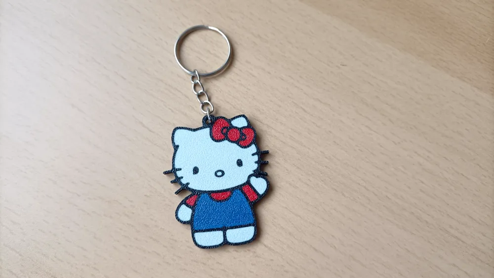 HELLO KITTY Keychain by zrispi MakerWorld: Download Free 3D Models