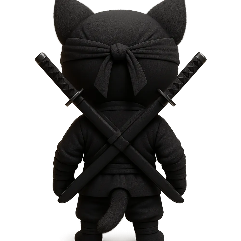 Little Ninja Cat by rhino_1987065 MakerWorld: Download Free 3D Models