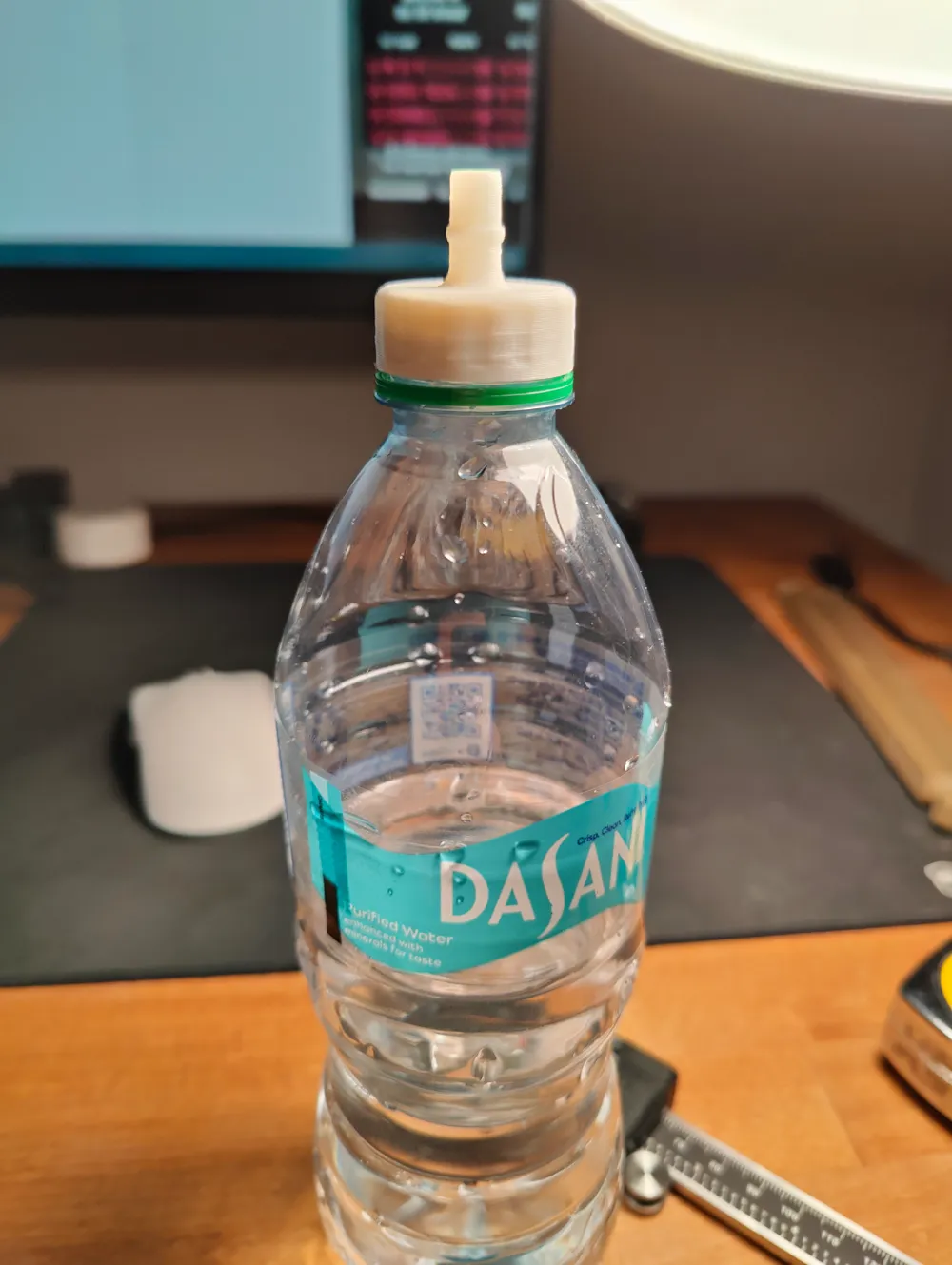 Dasani Bottle Cap to 5/16th hose adapter by WNK Design - MakerWorld