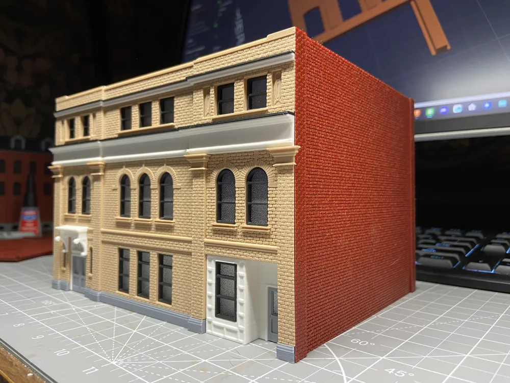 Town Hall Theatre 1909, HO Scale - Free 3D Print Model - MakerWorld