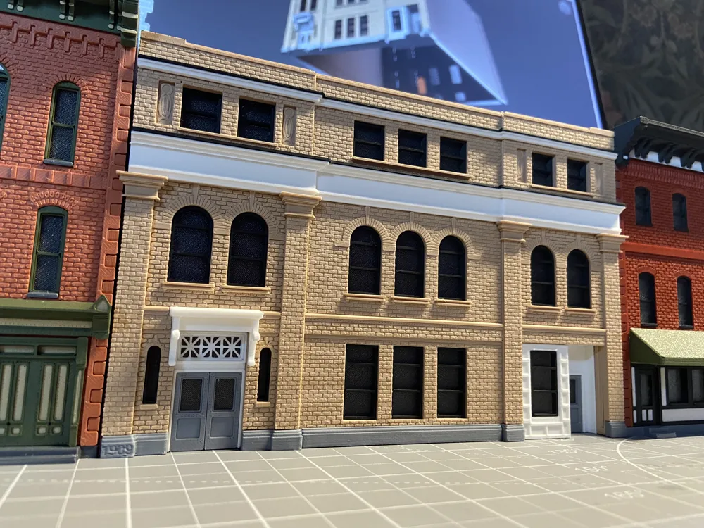 Town Hall Theatre 1909, HO Scale - Free 3D Print Model - MakerWorld