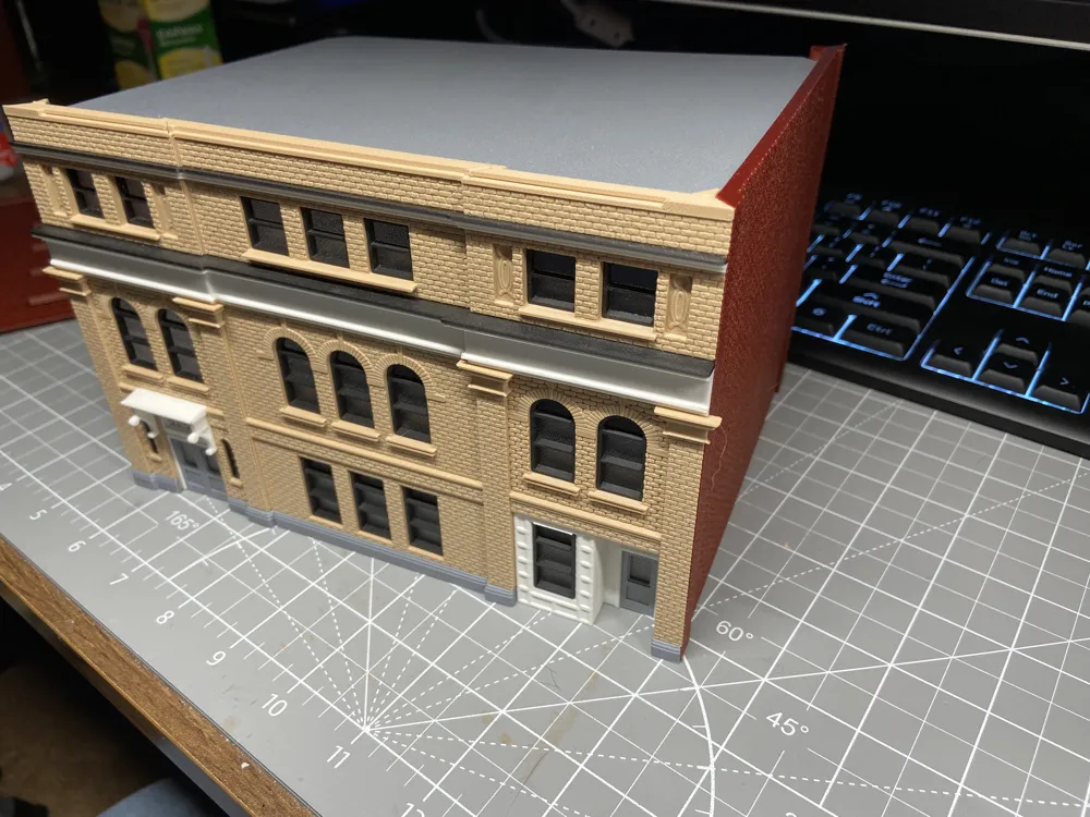 Town Hall Theatre 1909, HO Scale - Free 3D Print Model - MakerWorld
