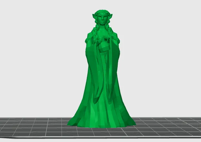 Elven Queen Galadriel of LOTR - Low Poly Figurine by Reydio Active ...