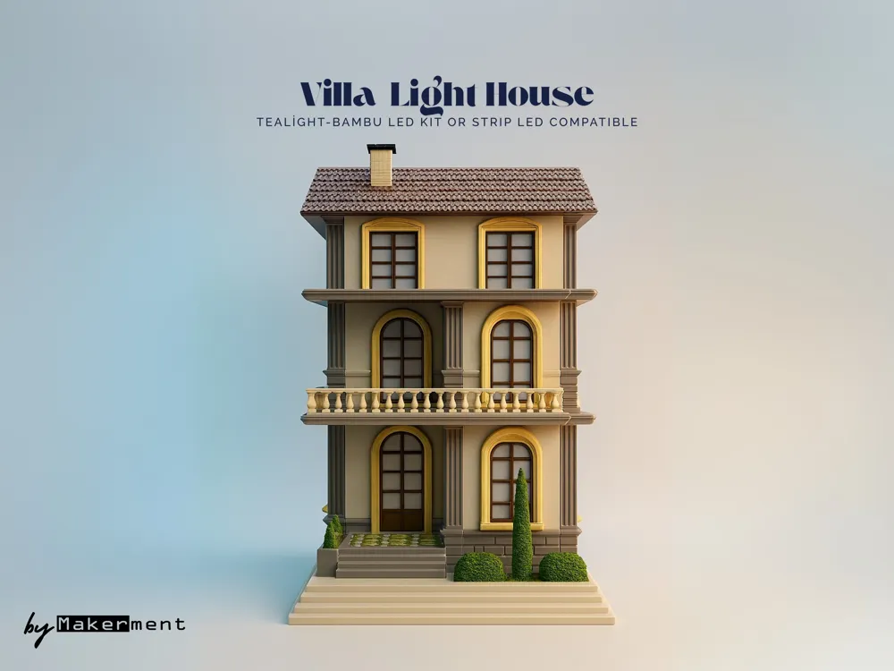 Villa Light House - Free 3D Print Model - MakerWorld