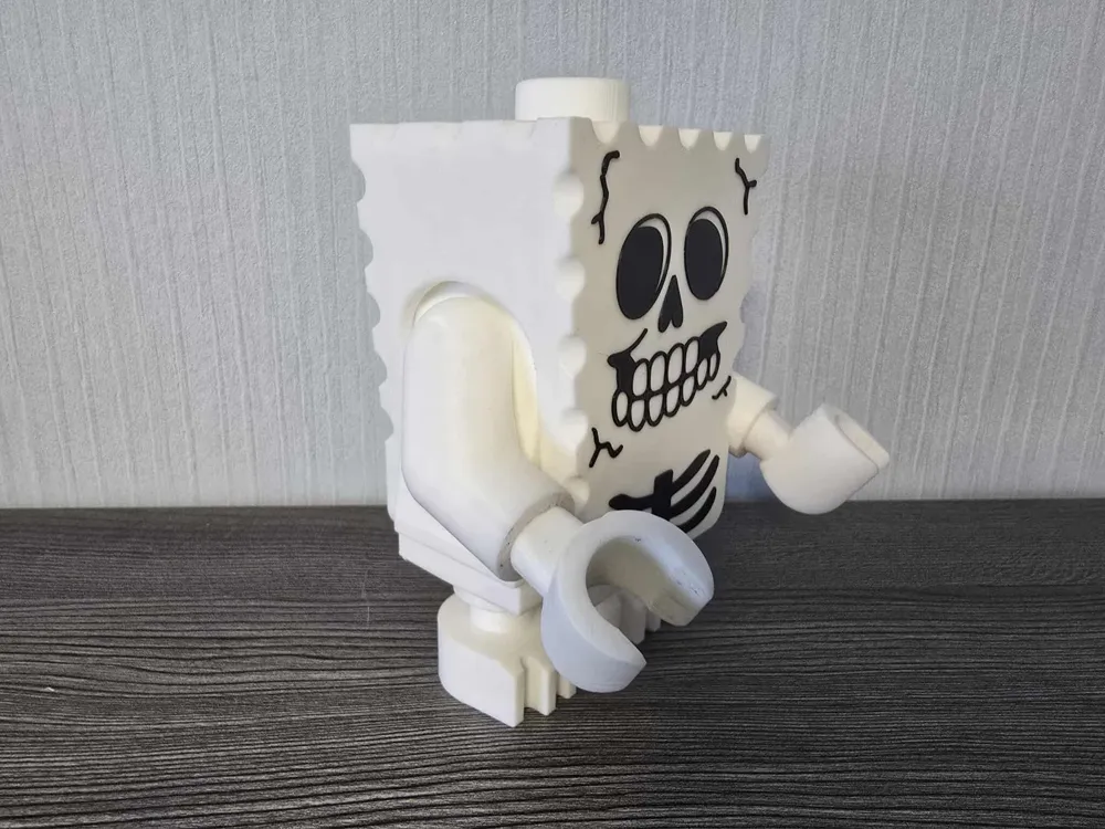 Dead SpongeBob - Skeleton * 500% ~14cm - Free 3D Print Model - MakerWorld