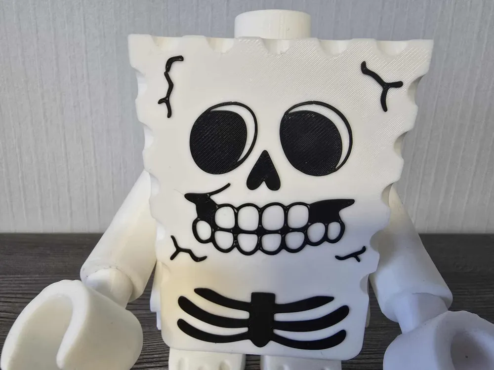 Dead SpongeBob - Skeleton * 500% ~14cm - Free 3D Print Model - MakerWorld