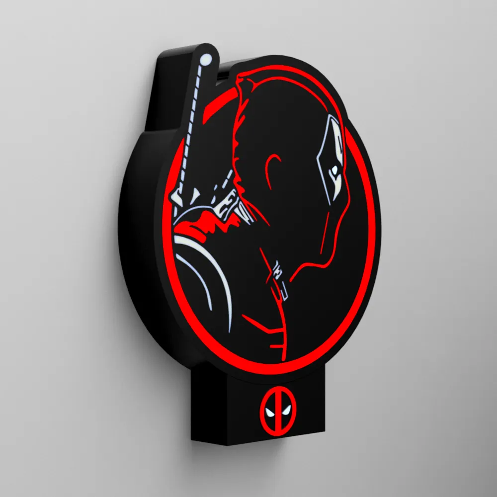 Deadpool Light Box with Stand by hildi3d - MakerWorld