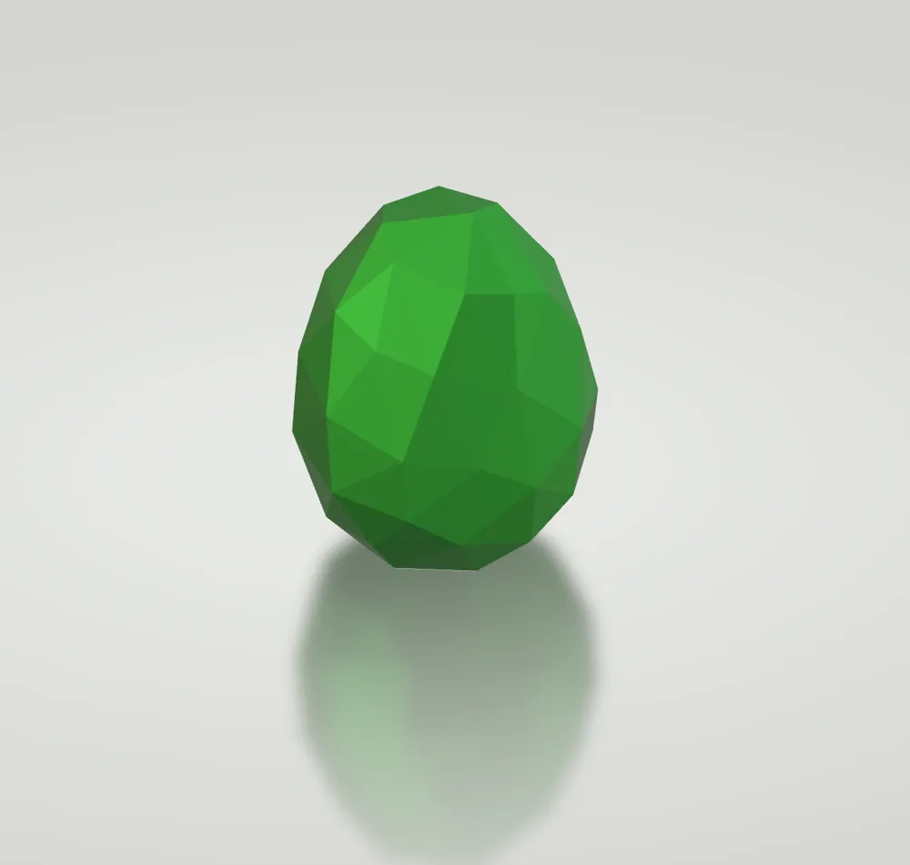 Easter Egg Low Poly Remixed by Xeraj - MakerWorld