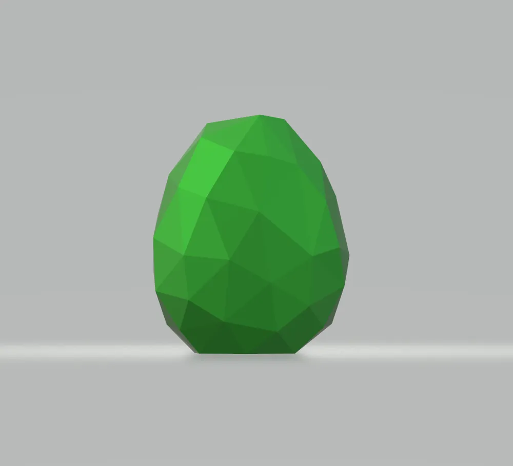 Easter Egg Low Poly Remixed by Xeraj - MakerWorld