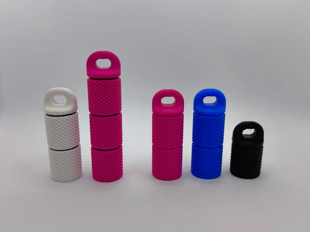 Mini modular keychain container by brgl MakerWorld: Download Free 3D Models