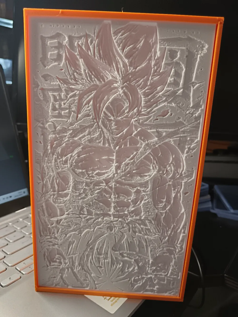 Color Lithophane Goku by angesoso77 - MakerWorld