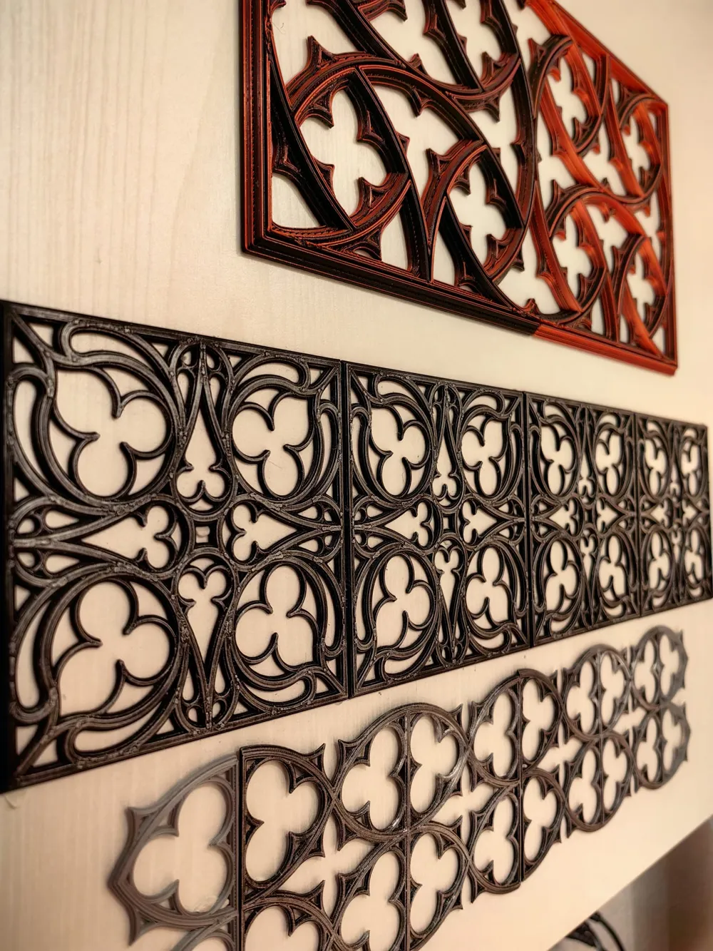 Gothic Tracery Wall Panels – Decorative Tile Set - Free 3D Print Model ...