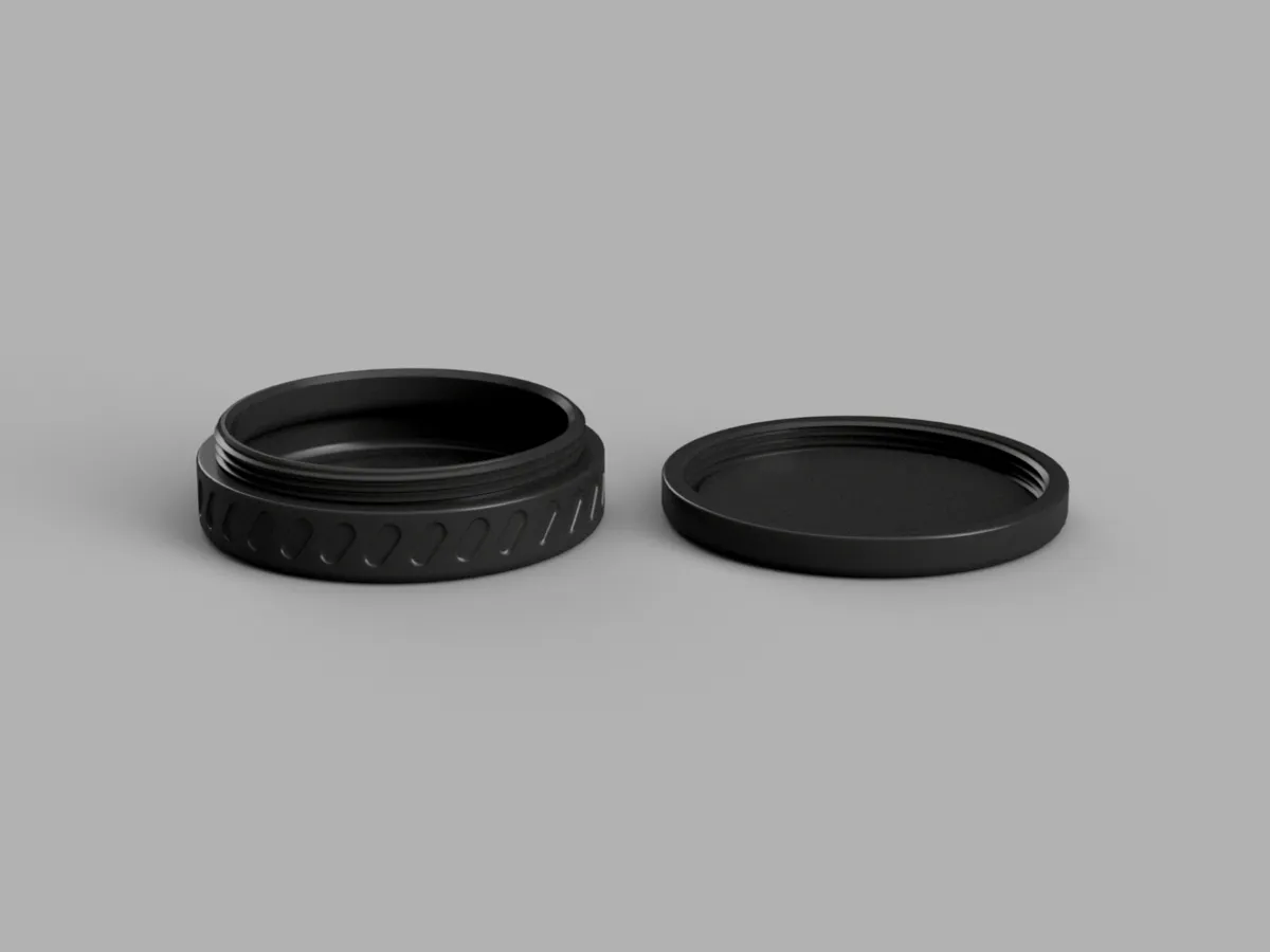Simple Flat EDC Creme Container - Free 3D Print Model - MakerWorld